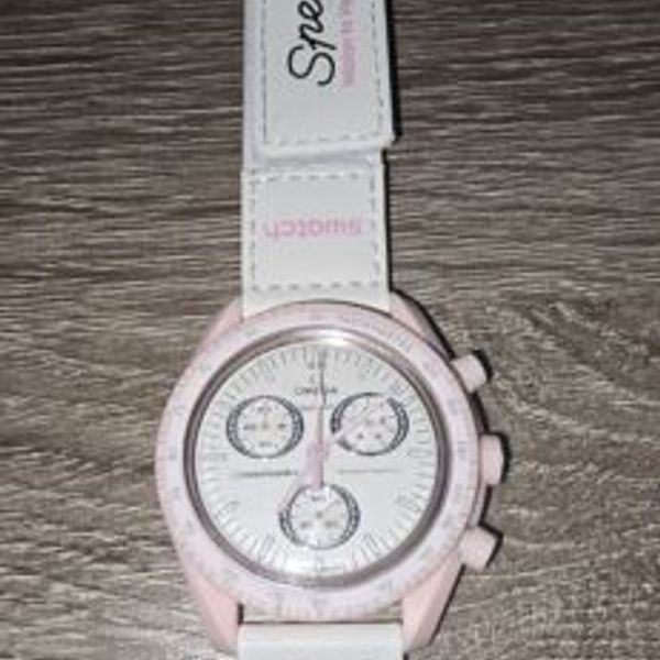 OMEGA Speedmaster MoonSwatch Pink MoonWatch Swatch Venus New ...