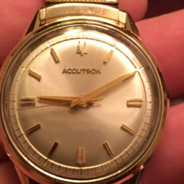 1967 Bulova Accutron M7 Wrist Watch / 10k Gold Filled Bezel / B08034 ...