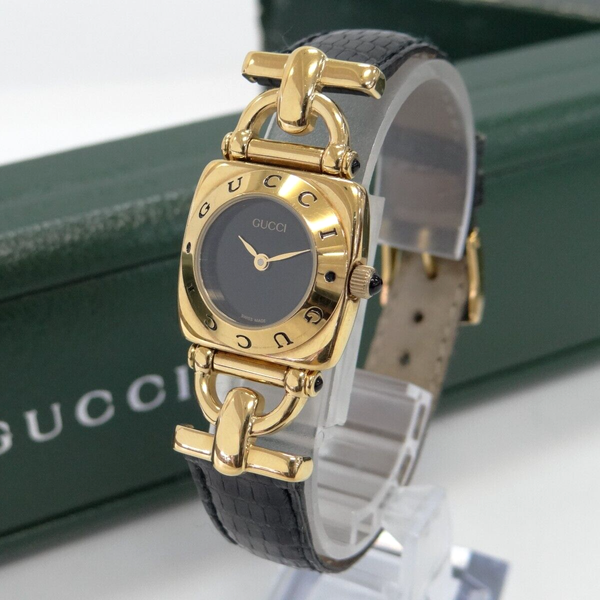 GUCCI Quartz Ladies Watch Horsebit 6300L Battery Replaced 48210307900 2 ...