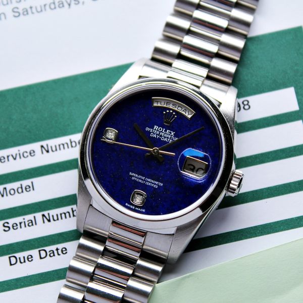 WTS: Rolex Day-Date 18206 Lapis Lazuli | WatchCharts