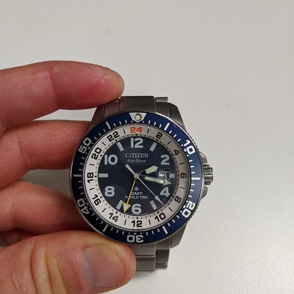 Citizen Titanium Promaster GMT eco-drive mod - $250 | WatchCharts