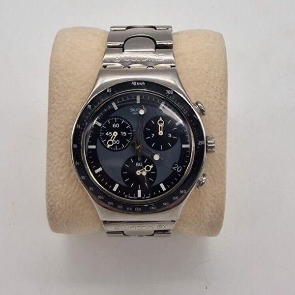 Vintage Swiss Swatch Irony V8 Chronograph Men's Watch 4 Jewels ...