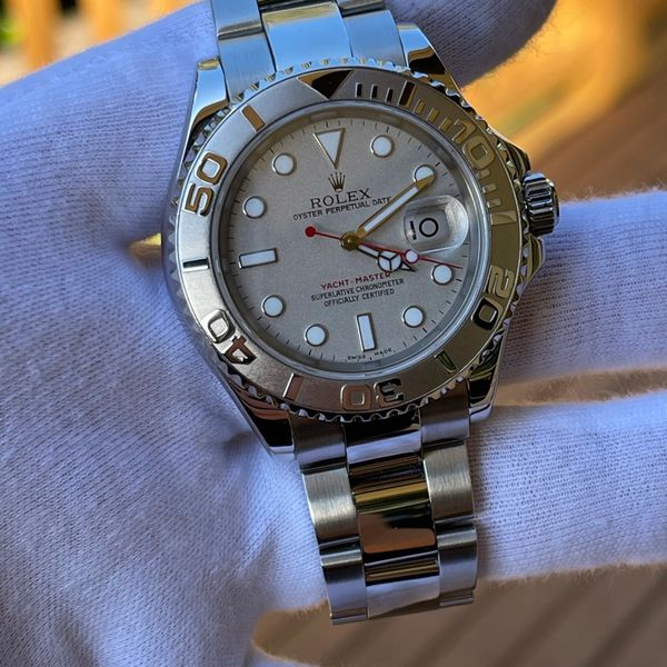 FS: 2004 Rolex Yacht-Master 16622 Platinum Dial & Bezel Serviced ...