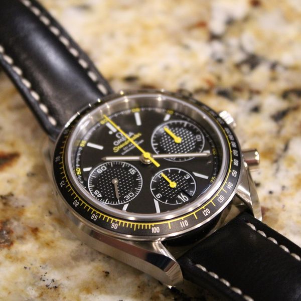 SOLD Omega Speedmaster Gray/Black Racing Date 326.30.40.50.06.001 40mm ...