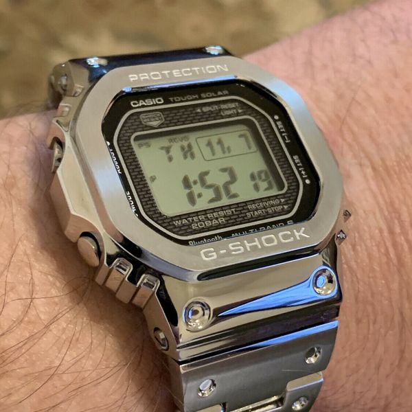 Authentic Men's G-Shock Casio Digital Stainless Steel Watch GMWB5000 ...