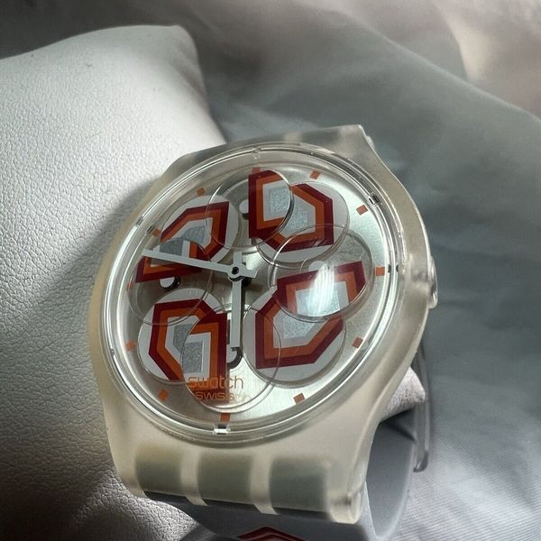 Swatch Puzzle Motion Moving,flowers ladies watch,SUPK100, WR30 Swiss ...