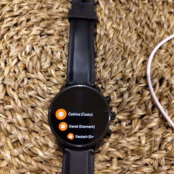Fossil Black Silicone Strap Smartwatch DW6F1 | WatchCharts Marketplace