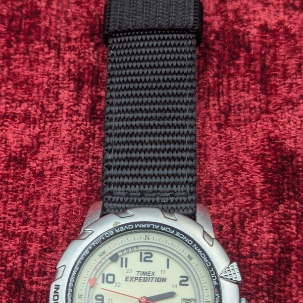 TIMEX EXPEDITION Indiglo WR50M Men's Wristwatch Black Nylon strap | WatchCharts Marketplace