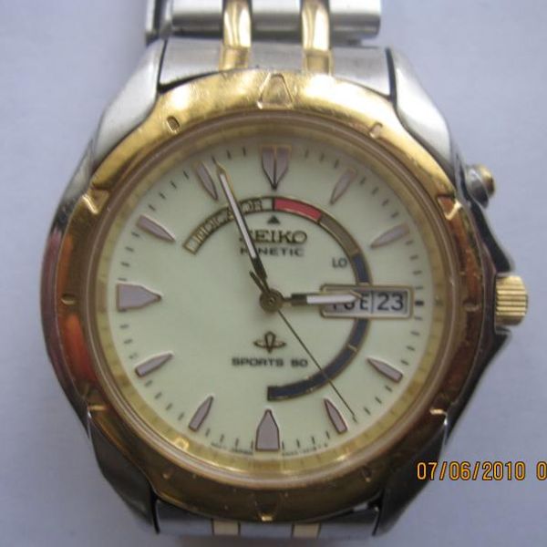 Seiko Kinetic Sports 50 LumiBrite Dial | WatchCharts Marketplace
