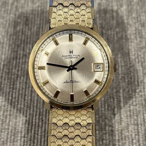Hamilton Masterpiece Electronic, 10k Gold Filled, Vintage Wristwatch ...