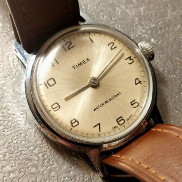 Timex Watch Vintage 1975 Mechanical Manually Wound 30mm . | WatchCharts ...