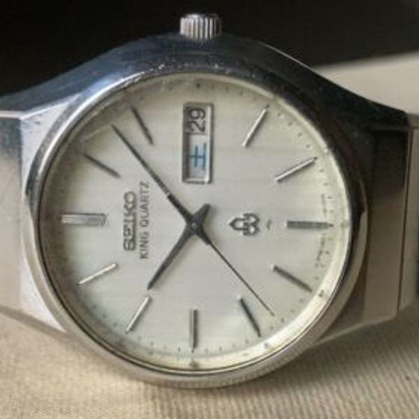 Vintage SEIKO Quartz Watch/ KING QUARTZ 0853-8000 SS 1975 Original Band ...