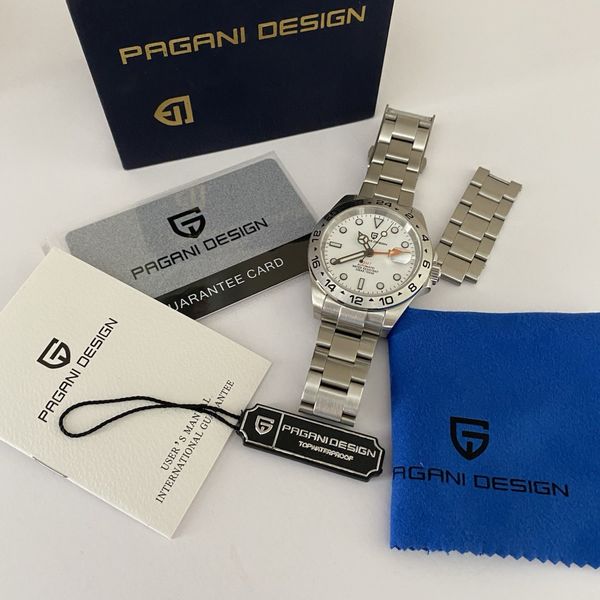 Pagani Design GMT Seiko Movement Stainless Steel Mens Watch ...