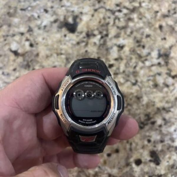 Vtg Casio G Shock Watch Men Digital Tough Solar Black Silver Tone 2688 ...