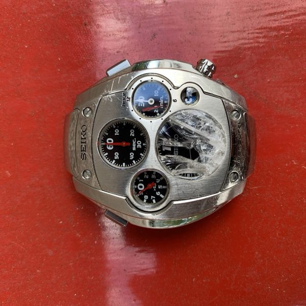 Seiko Sportura Chronograph 9t82-0AC0 /9T82A Ltd Edition Very Rare Parts ...