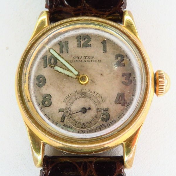 Vintage 1942 Rolex Oyster Commander Wristwatch - Canadian Military ...