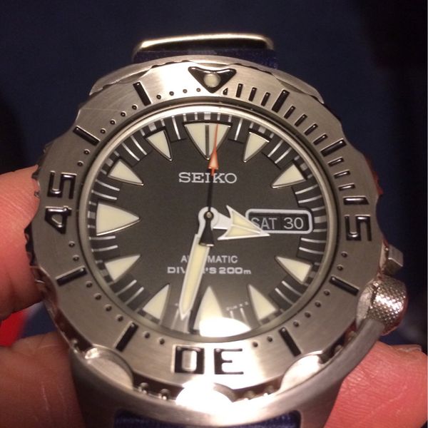 FS - Seiko 2nd Generation Black Monster SRP307 | WatchCharts Marketplace