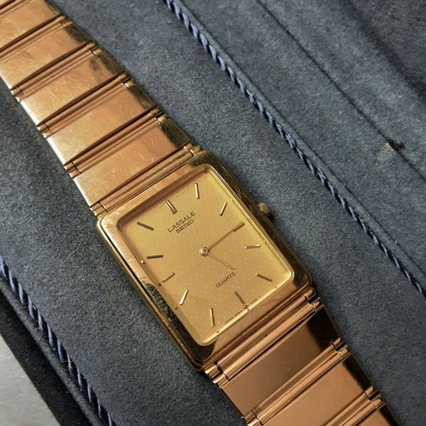 Seiko Lassale Vintage Gold Tone Band Quartz Dress Watch | WatchCharts Marketplace