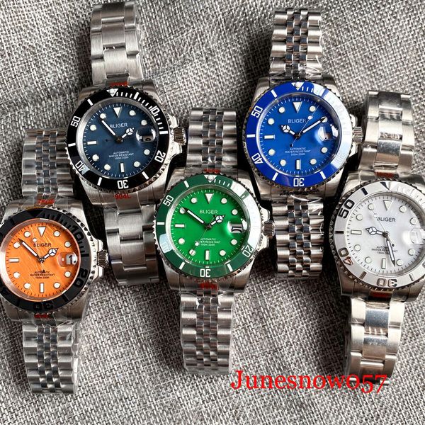 Bliger Shell Dial 40MM Japan NH35A Movement Automatic Men Watch See ...