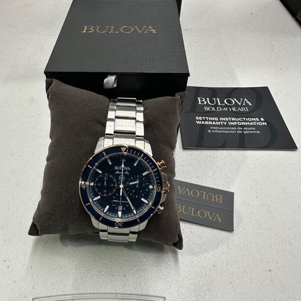 Bulova Marine Star 98B301 Chronograph Quartz Men's Watch BRAND NEW ...