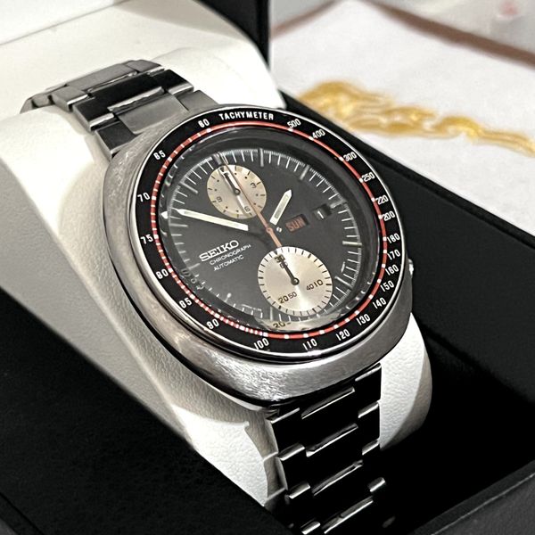 Seiko Chronograph Automatic UFO 6138 0011 Black Dial Rare Vintage Watch ...