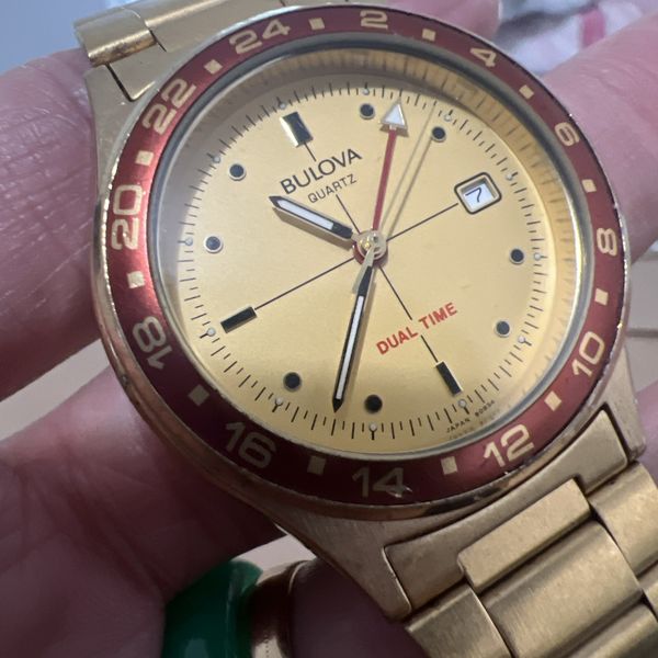 Bulova Quartz Vintage Men's GMT Rose Gold Watch( No Sign of Gods?)part ...