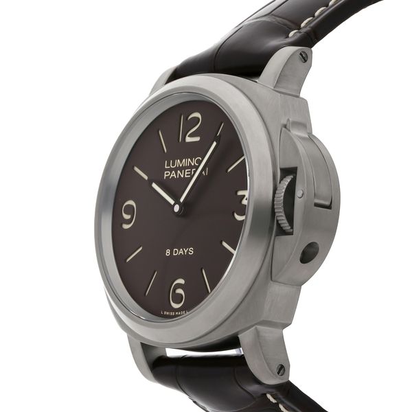 Panerai Luminor Base 8 Days Titanium Manual Wind 44mm Watch PAM 562 ...