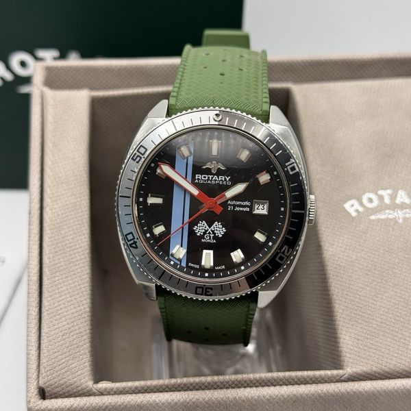 Rotary Mens GT Monza Swiss Automatic Aquaspeed Watch Limited Edition ...