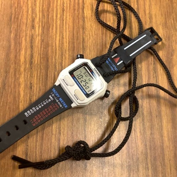 casio tachy meter mens timer watch SW200 japan made mod.874 rare works ...