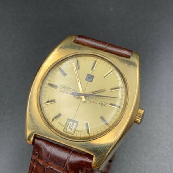 Vintage Certina Argonaut 280 Automatic 28 Jewels - Gold filled G 20 ...