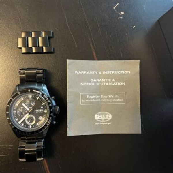 Fossil Decker Chronograph Men's Black Watch - CH2601 | WatchCharts Marketplace