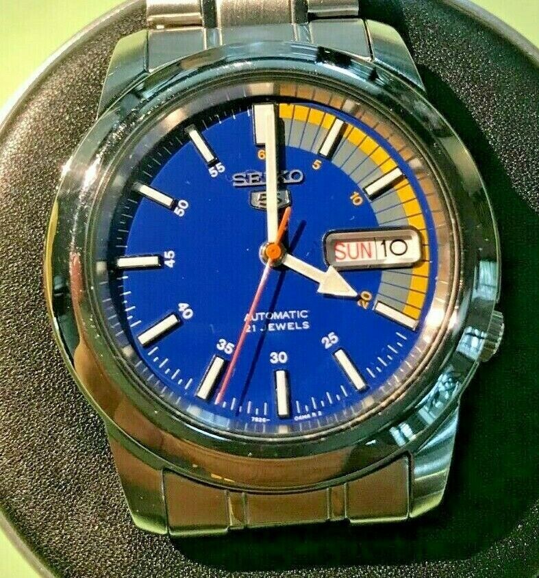 SEIKO 5 Automatic Blue Dial Men's Watch SNKK27 - NEW MOVEMENT ...