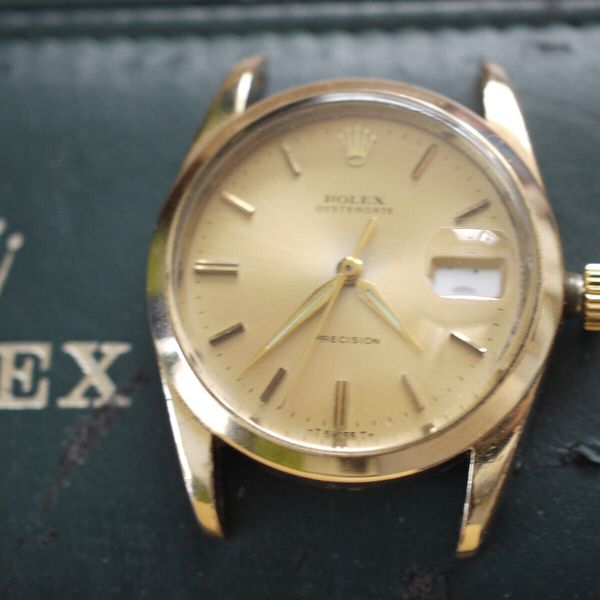 Rolex Oysterdate Precision Ref. 6694 Gold Cap(40)- It works-problem ...