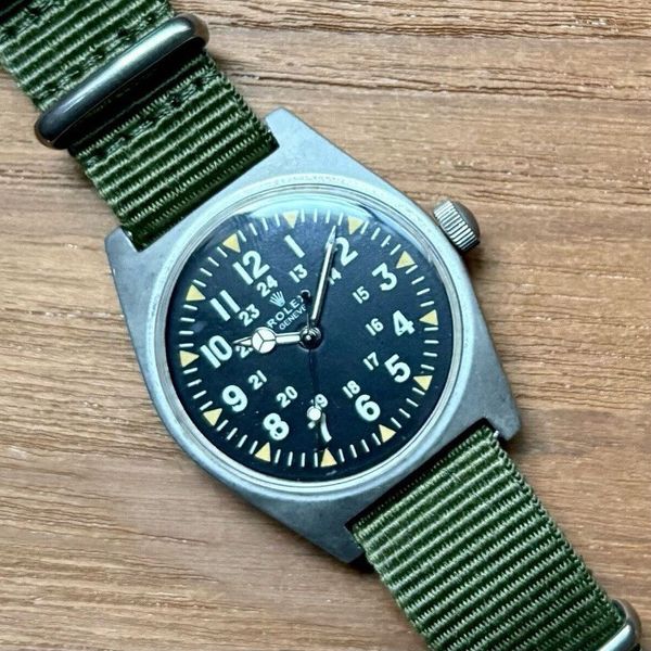 ROLEX Military Vintage Watch Vietnam War Hand-Rolled tested ...
