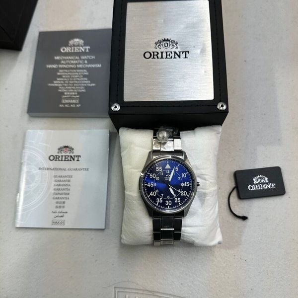 ORIENT Flieger Pilot Automatic Men’s Watch 42mm Blue Dial RA-AC0H01L10A ...