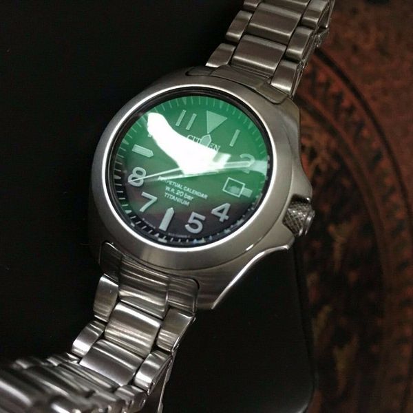 Citizen Promaster B117-T000908 EcoDrive One Piece Titanium Case 200m ...