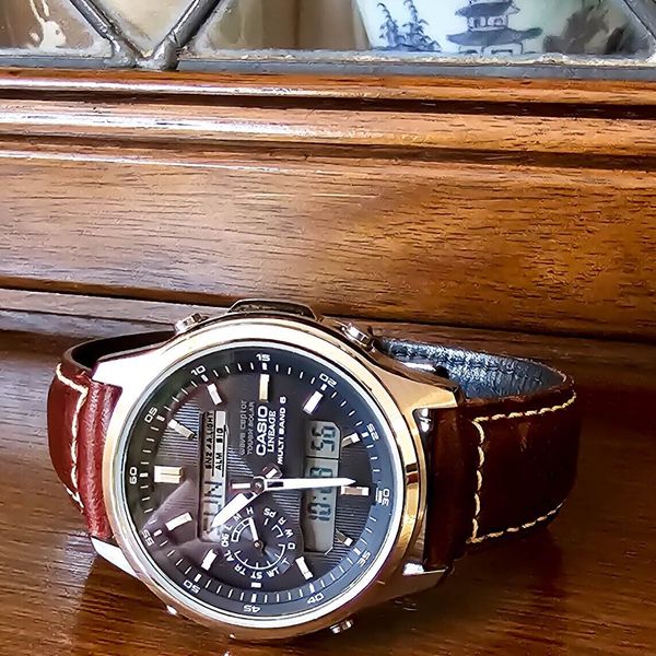 CASIO LINEAGE LCW-M300D-1AJF Solar Atomic Radio Analog Digital Men ...