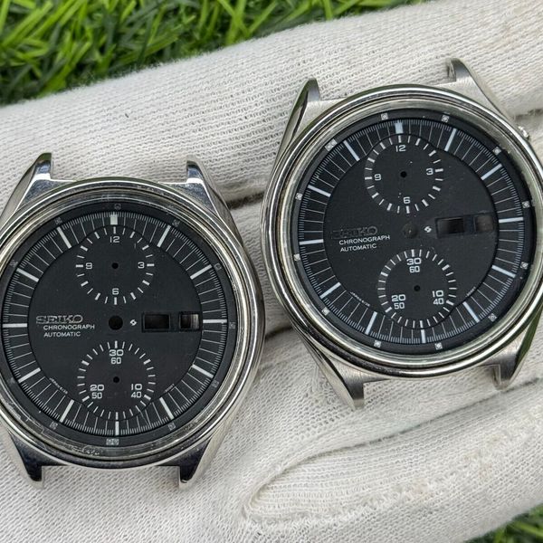 2 VINTAGE SEIKO JUMBO 6138-3002 AUTOMATIC CHRONO MENâ S WATCH CASE ...