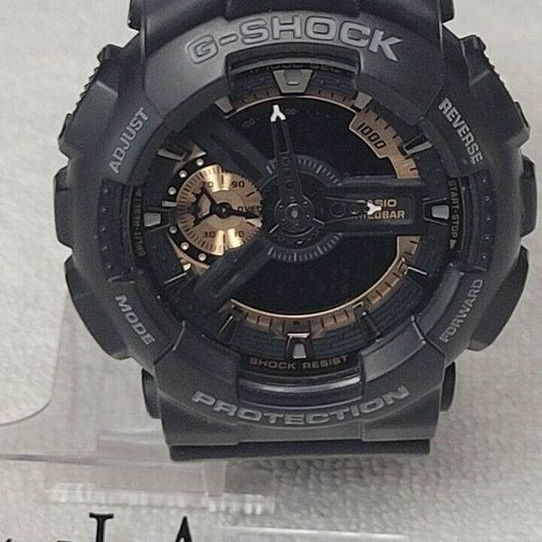 Men's Casio G- Shock Analog Digital Black Resin Strap Watch 51x55mm GA110RG-1A | WatchCharts ...