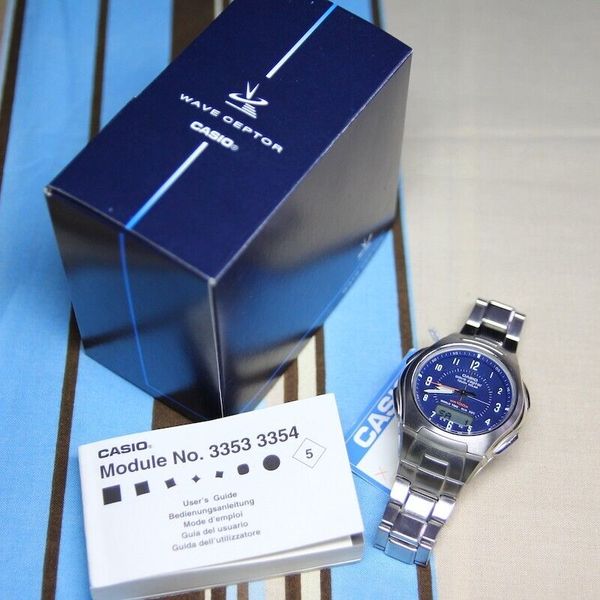 Orologio Watch CASIO WAVE CEPTOR 3354 SOLAR originale vintage ...