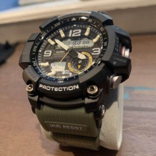 Casio G-Shock GG-1000-1A3 Mudmaster Men's Digital Watch NEW Green Resin Band | WatchCharts ...