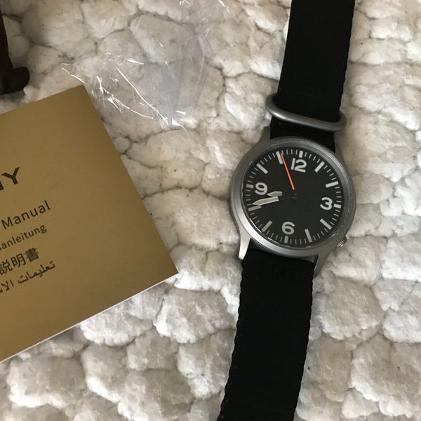 Berny - Titanium Quartz Field Watch. Sterile Black Dial. (Sinn Homage ...
