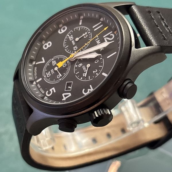timex field expedition 42mm chronograph tw2r47500 Red Wing Leather SB ...