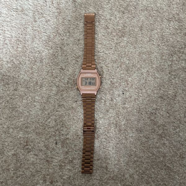 Casio B640W Rose Gold Illuminator Watch Water Resistant | WatchCharts ...