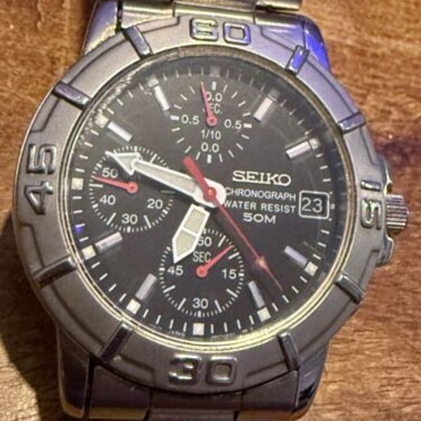 Gent's Seiko V657-8069 Sports Chrono Watch - 50m Fantastic Original ...