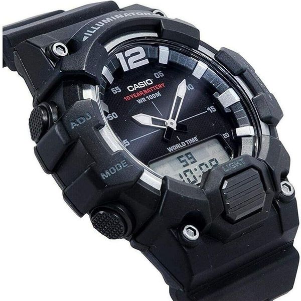 Orologio CASIO ILLUMINATOR HDC-700-1AVCF Silicone Nero Chrono Timer ...