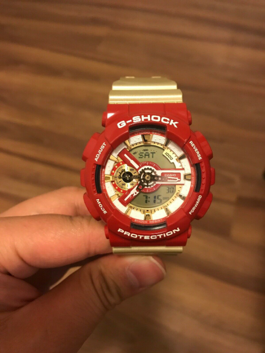CASIO G shock Iron Man GA-110CS-4ADR Avengers watch | WatchCharts ...