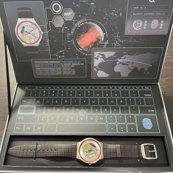 Swatch x 007 Q Collaboration Watch No Time To Die Limited jp ...