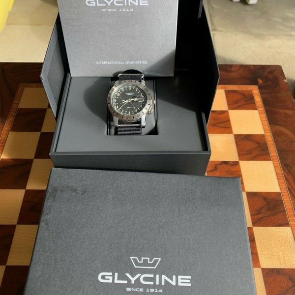 Glycine Airman DC-4 Men's Wristwatch GL0071 FULL KIT! EXCELLENT ...
