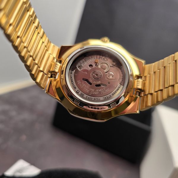 Vintage Seiko SNKK52 GOLD Automatic (NOS Condition Complete Box ...